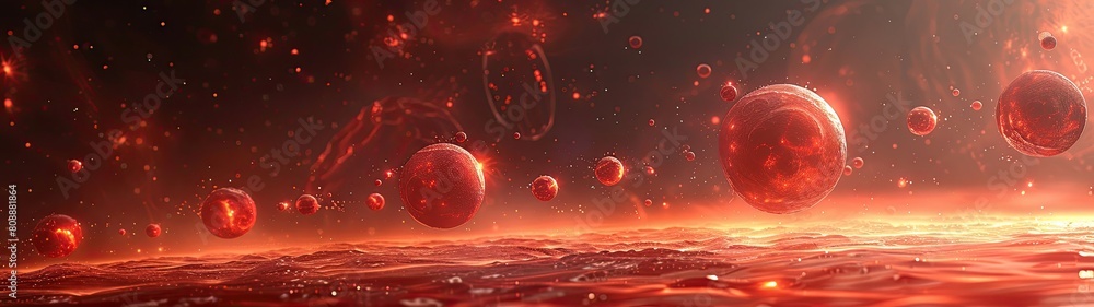 Hyper-detailed visualization of blood cells with realistic 3D rendering ...