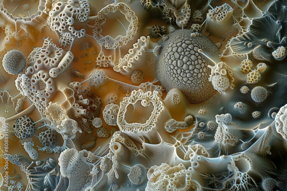 A microscopic view of air after a sandstorm, with massive grains of ...