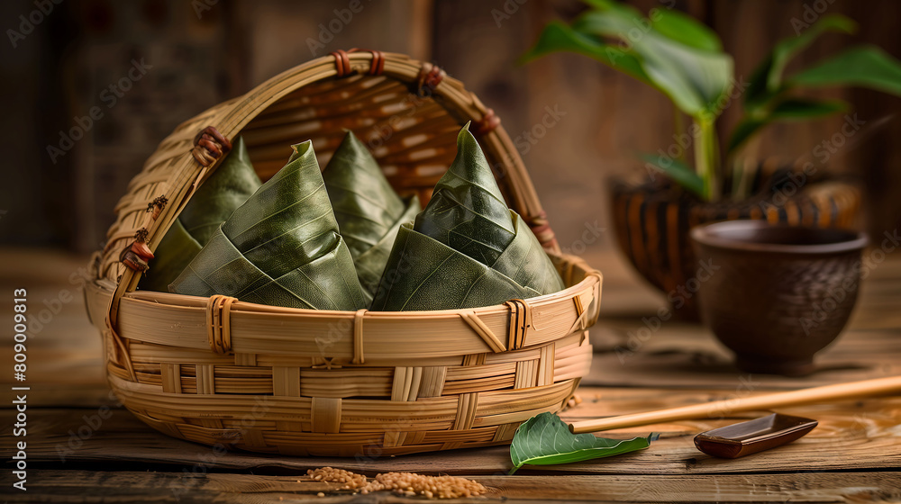 Dragon Boat Festival Zongzi, a traditional Chinese festival ...