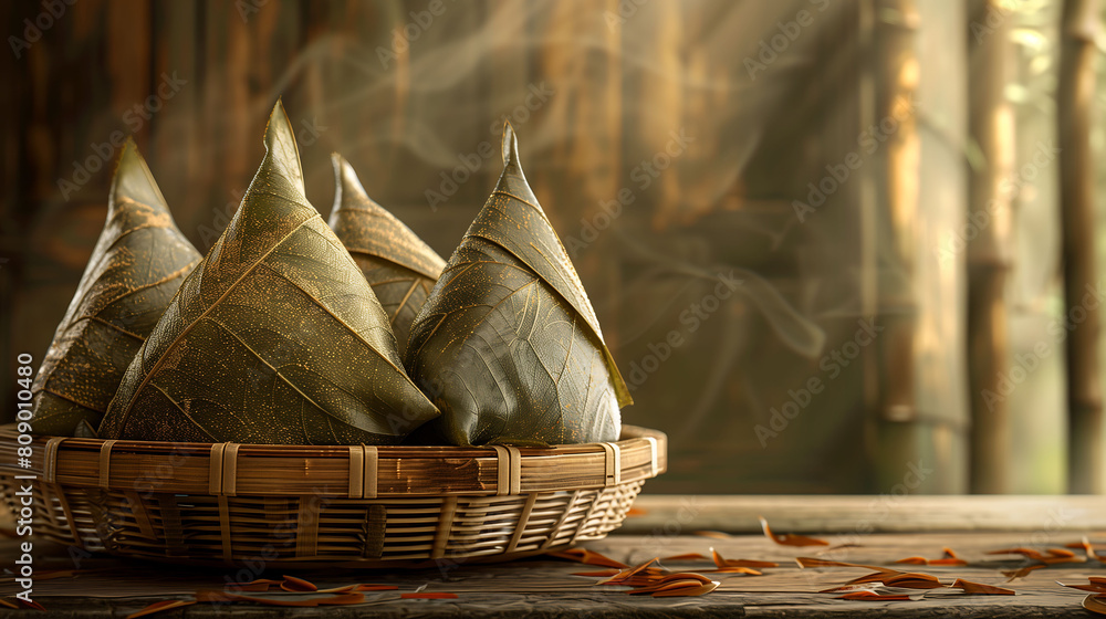 Dragon Boat Festival Zongzi, a traditional Chinese festival ...