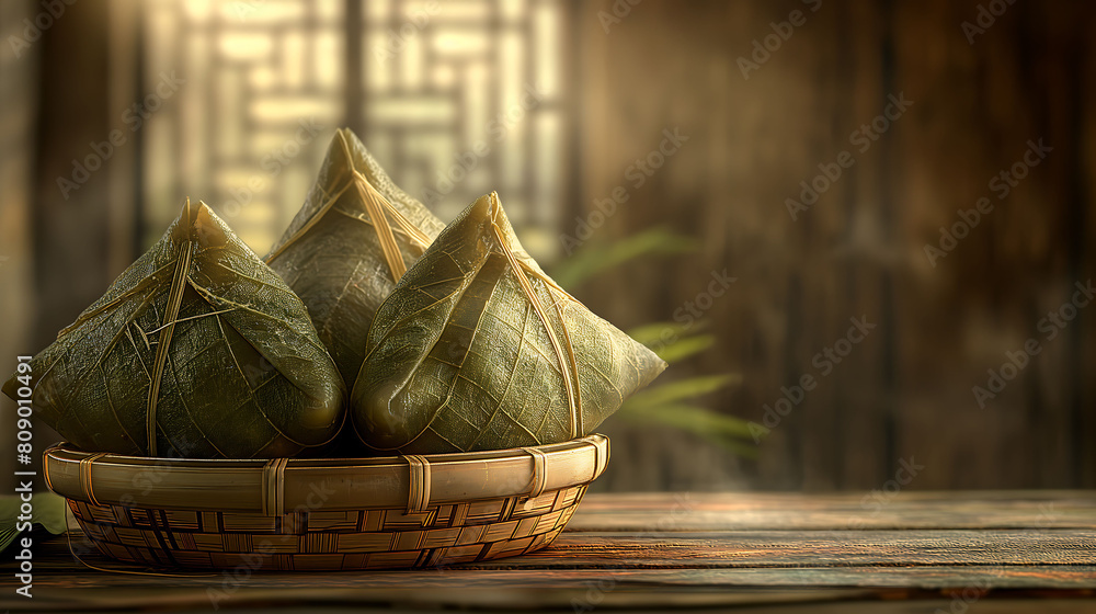 Dragon Boat Festival Zongzi, a traditional Chinese festival ...