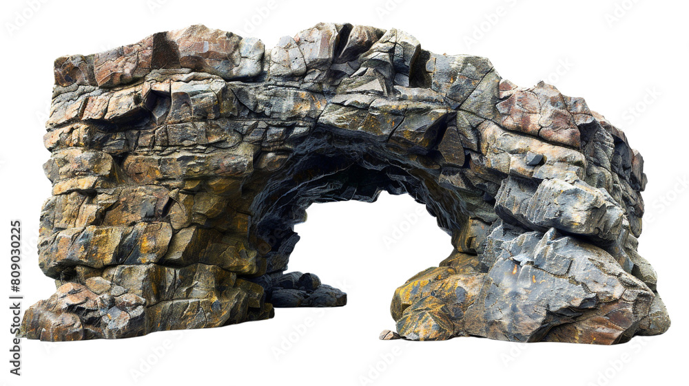 Big empty rock cave with entrance clip art Stock Photo | Adobe Stock