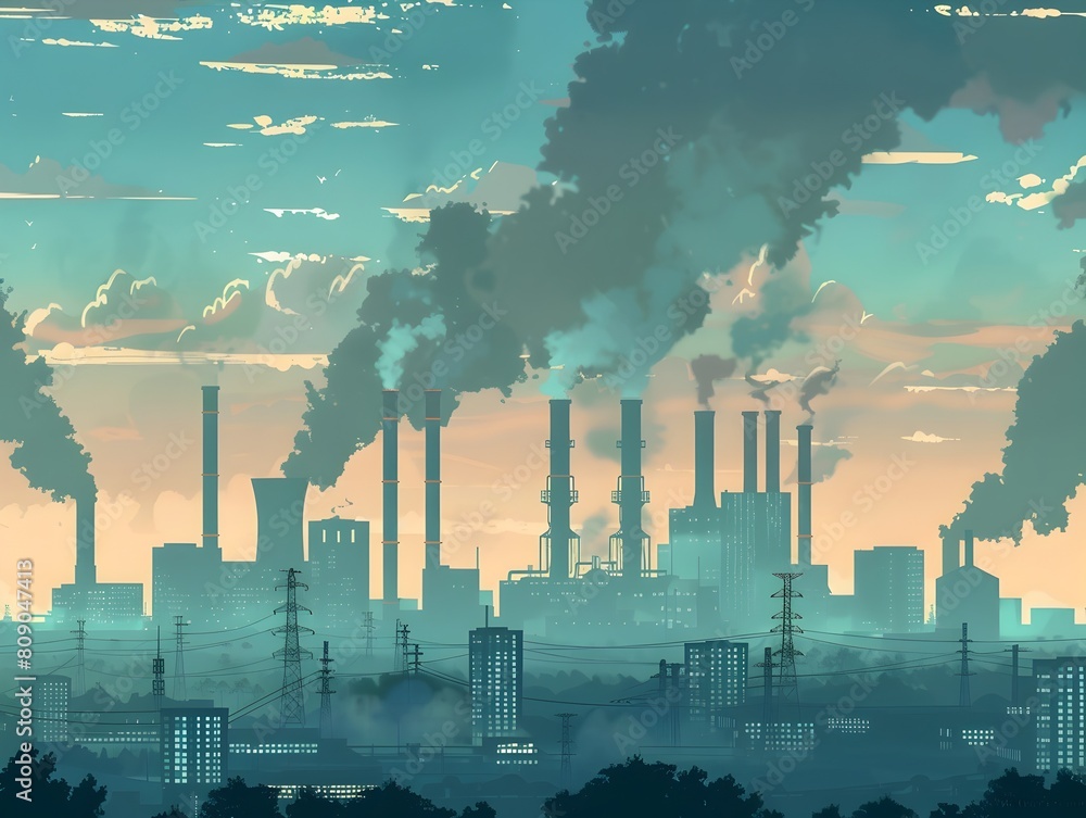 Urban Energy Transformation: of a City Skyline with Nuclear Power Plant ...