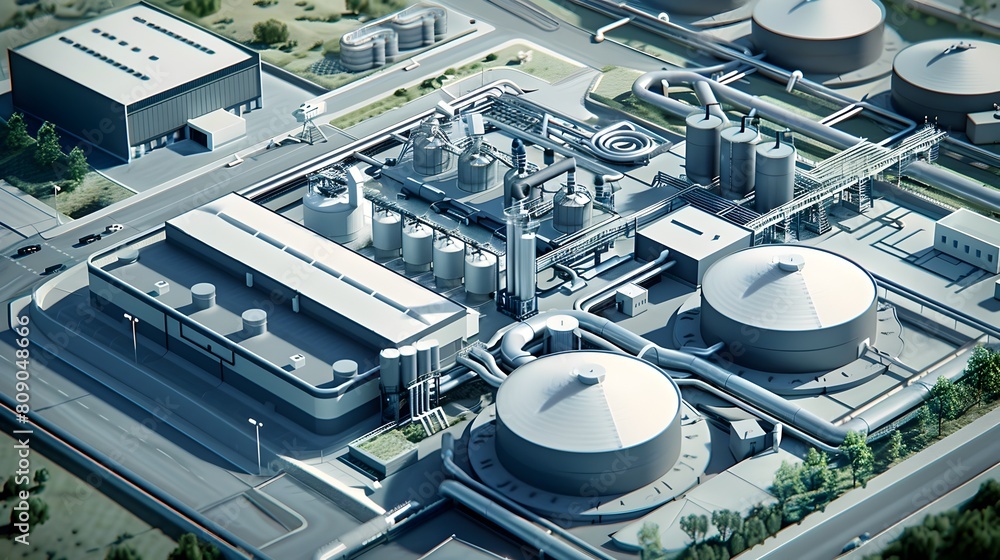 Aerial Perspective of a State-of-the-Art Nuclear Fuel Reprocessing ...