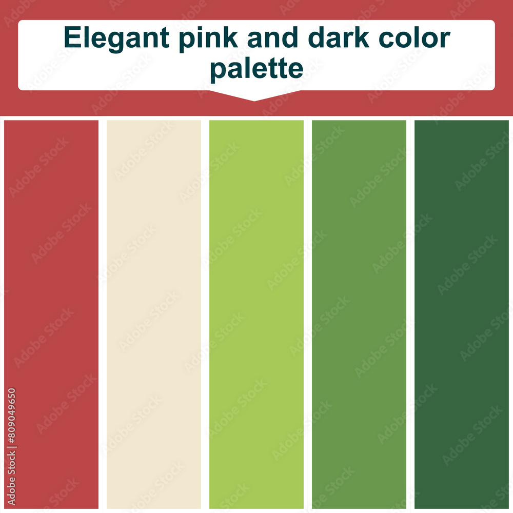 Elegant Maroon and dark green color palette. 5 set color palette ...
