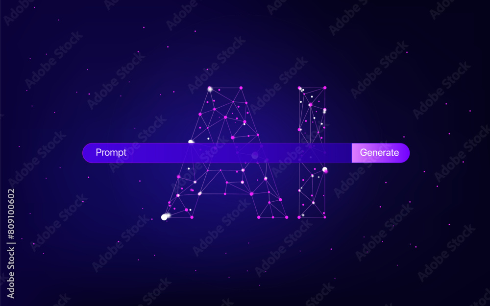 Illustration of abstract stream information. Generate image, video from ...