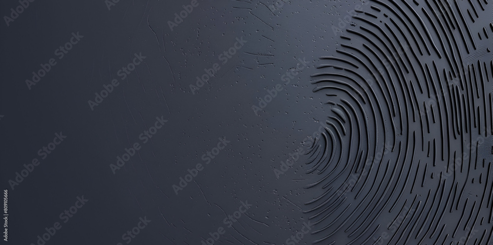 Geometric abstract background with fingerprint pattern. 3D labyrinth ...