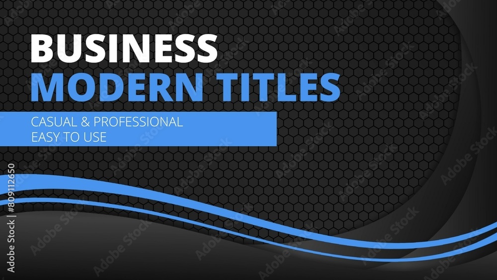 Clean Professional Animated Business Intro Title Stock Template | Adobe ...