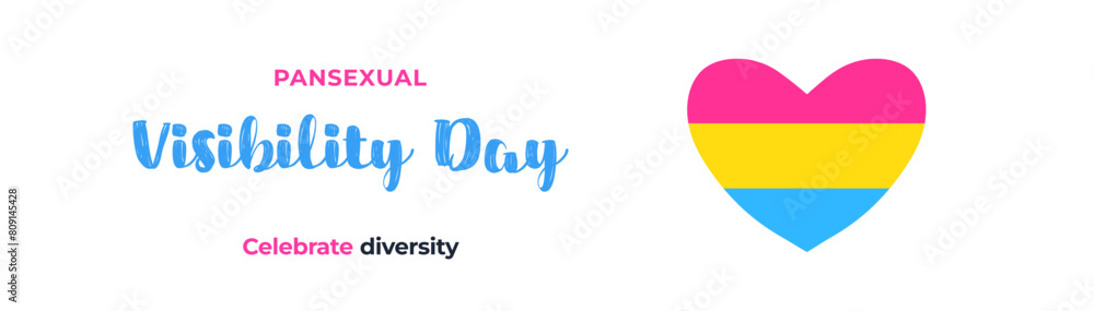 Pansexual Awareness and Visibility Day 24th May, pansexual flag in a ...