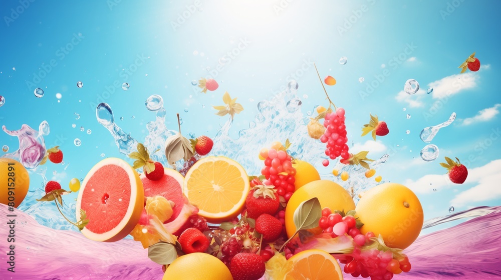 Colorful Summer Background. Summer Background Design. Stock Photo ...