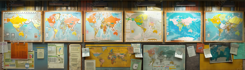 Political Scientist's Wall: Featuring political theory diagrams, world ...