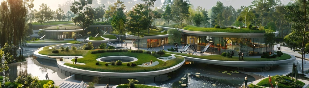 Futuristic Eco-District Powered by Kinetic Energy Playgrounds and ...