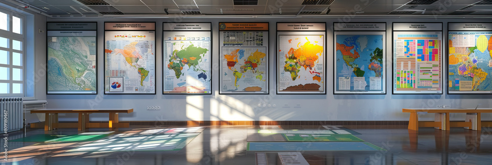 Political Scientist's Wall: Featuring political maps, charts of ...