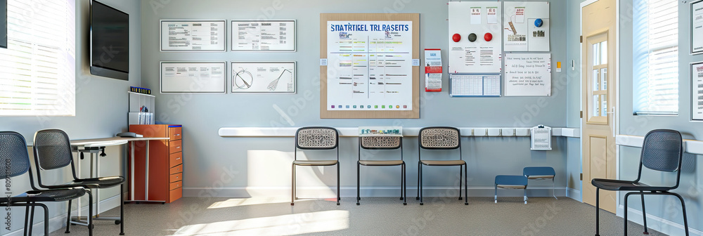 Speech Therapist's Office Wall: Displaying speech therapy charts ...