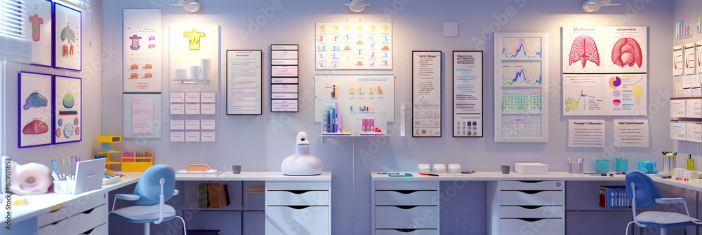 Speech Therapist's Office Wall: Displaying speech therapy charts ...