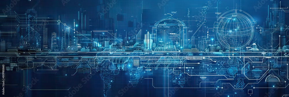 Civil Engineer's Wall: Featuring blueprints of infrastructure projects ...