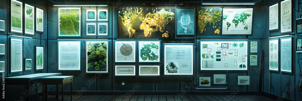 Foto de Environmental Scientist's Wall: Displaying maps of ...