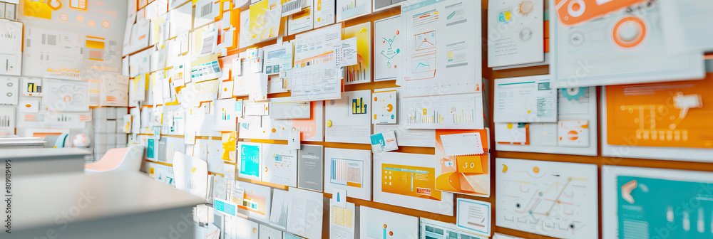 Marketing Agency Wall: Covered in marketing campaign visuals ...