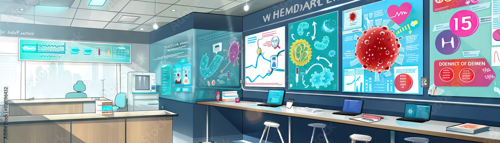 Public Health Specialist's Wall: Covered in public health awareness ...