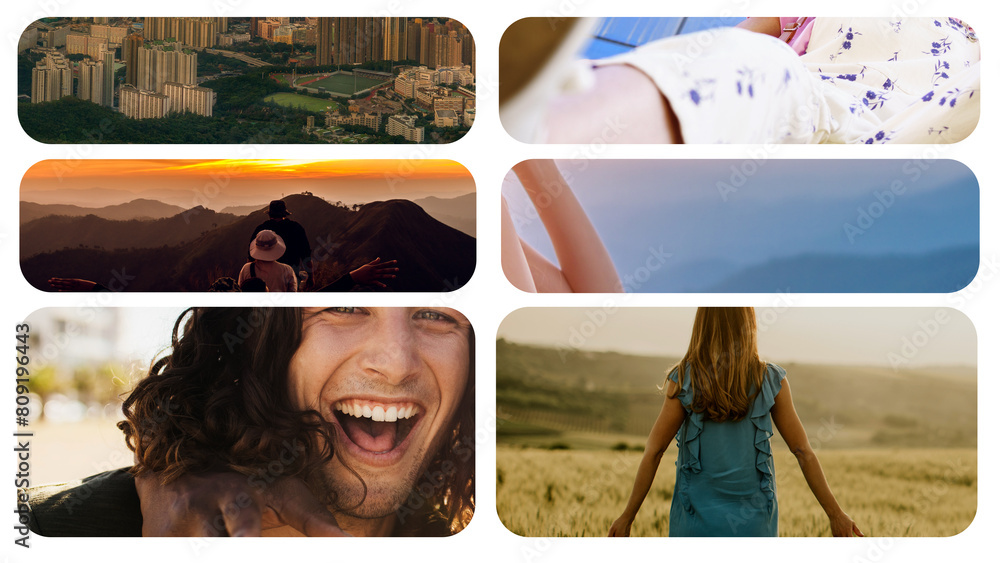 6 Split Screens Transitions Stock Template | Adobe Stock