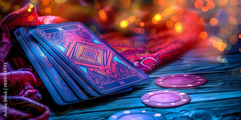 Tarot Reading Table: Deck of Cards Predicting Future with Layout and ...