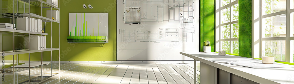 Green Architect's Studio Wall: Covered in eco-friendly building ...