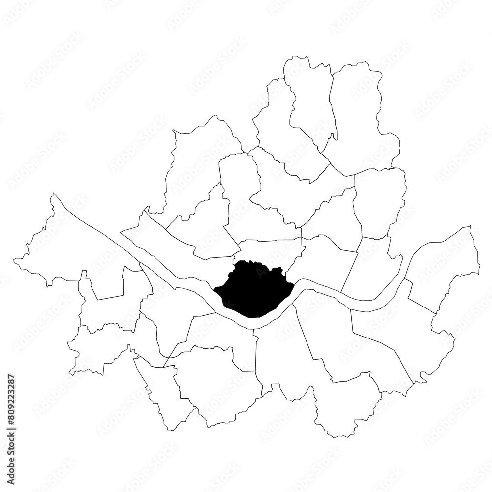 yongsan-gu map. Seoul district map, administrative map of Seoul city Stock Illustration | Adobe ...