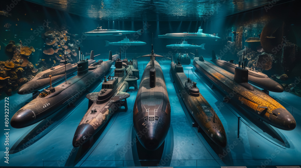 Evolution of Submarine Design: A Historical Display from Wooden ...