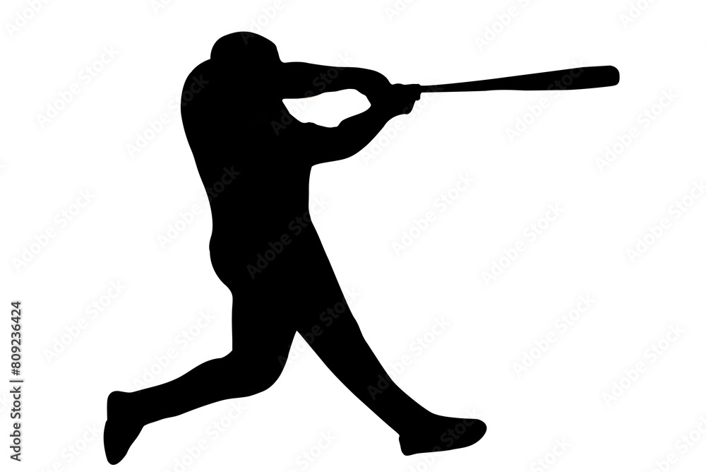 straight vector image silhouette modern baseball exercises stretching ...