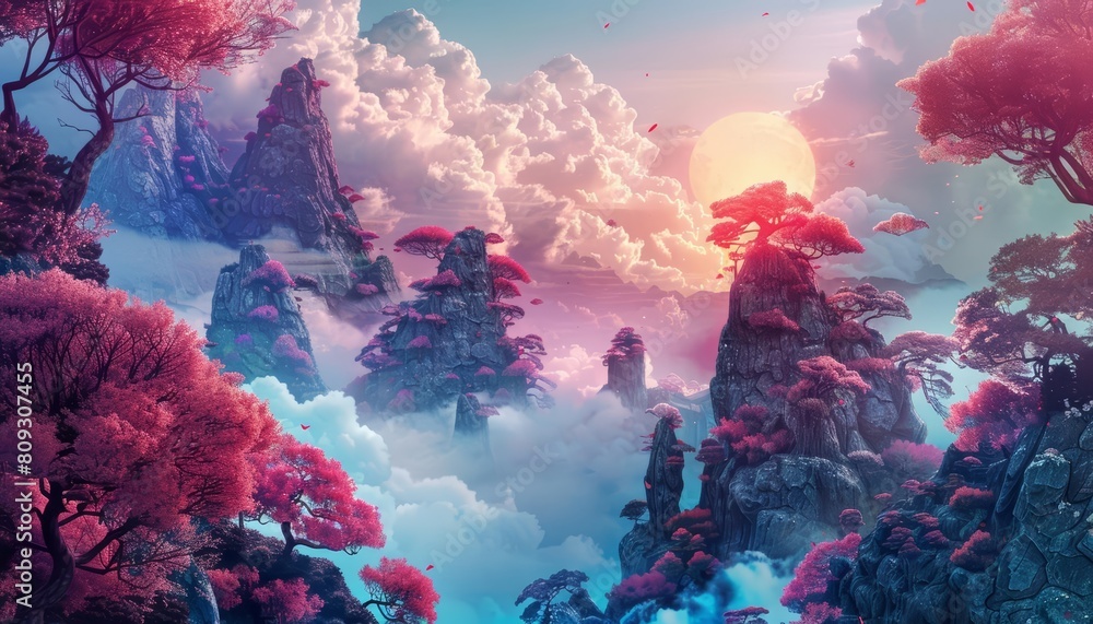 Chinese art style creative design commemorates World Health Day with ...