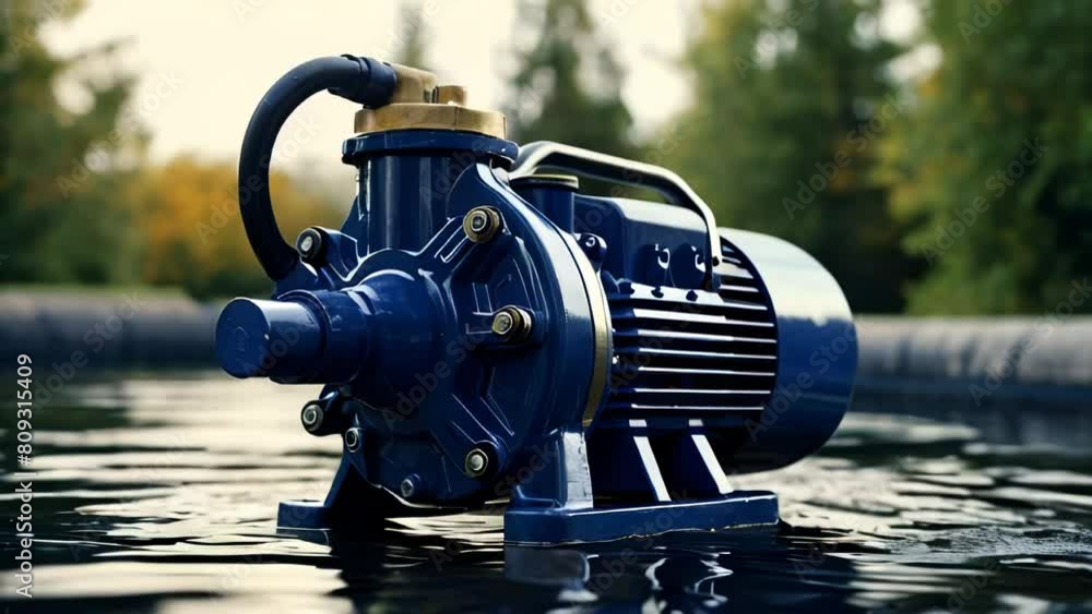 Water pump electric motor submersible pump Stock Video | Adobe Stock