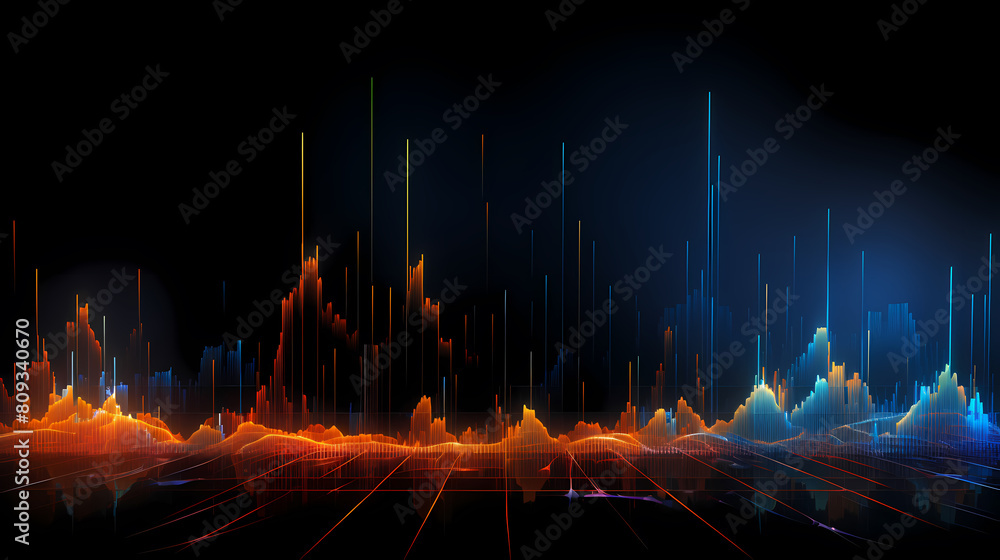Stock market background with rising chart and financial data Stock ...