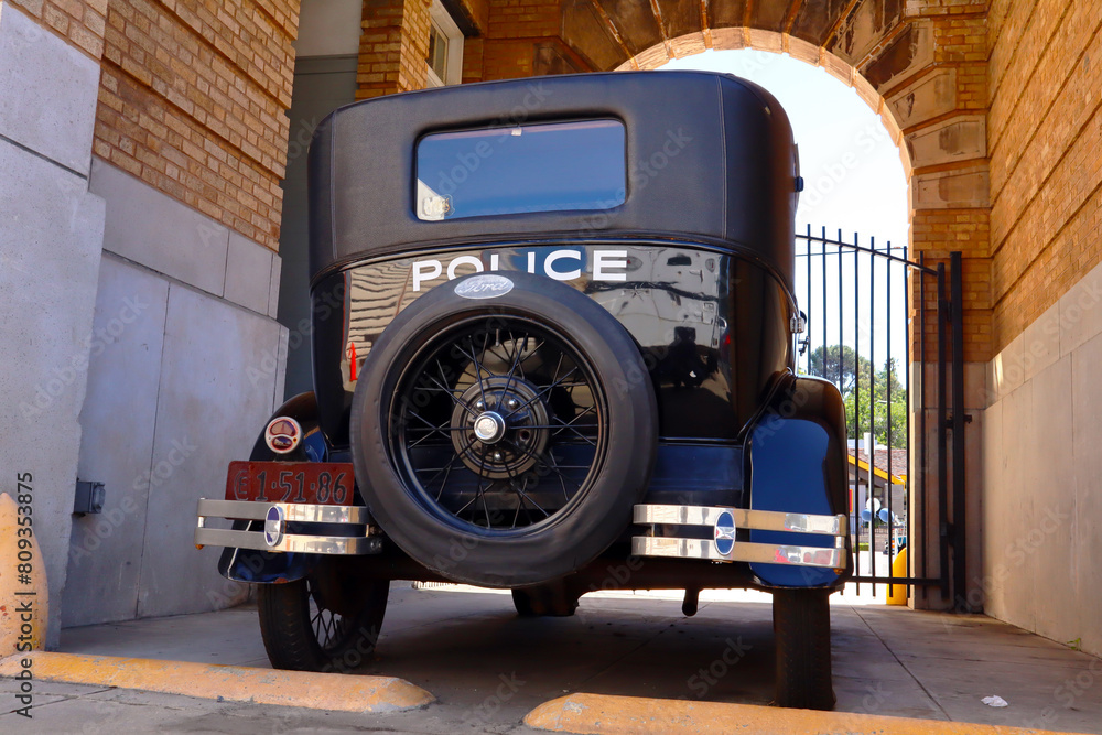Exhibition of Police vehicles at the LAPD Los Angeles Police Museum ...