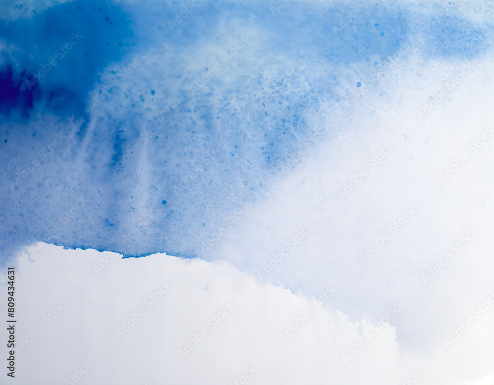Texture. Watercolor wash of blue turquoise paint, on watercolour paper ...