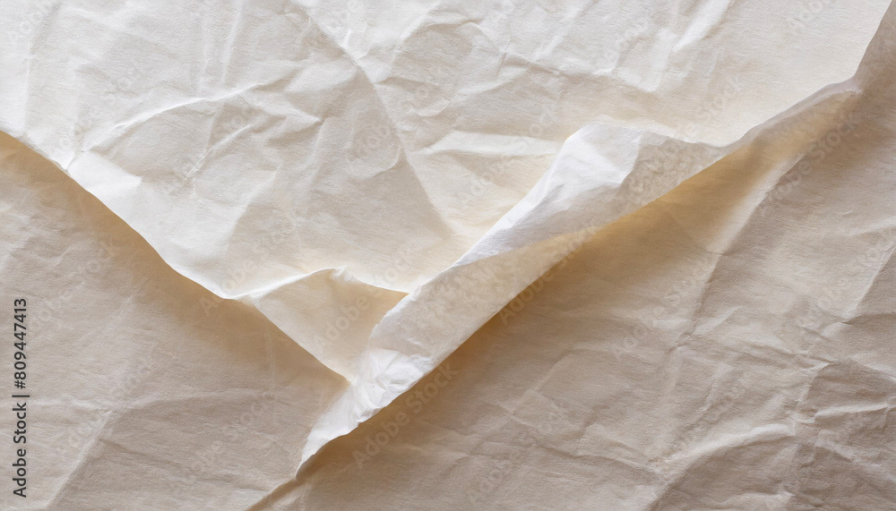 Beige white tissue paper texture backgrounds folded soft crumbled paper ...