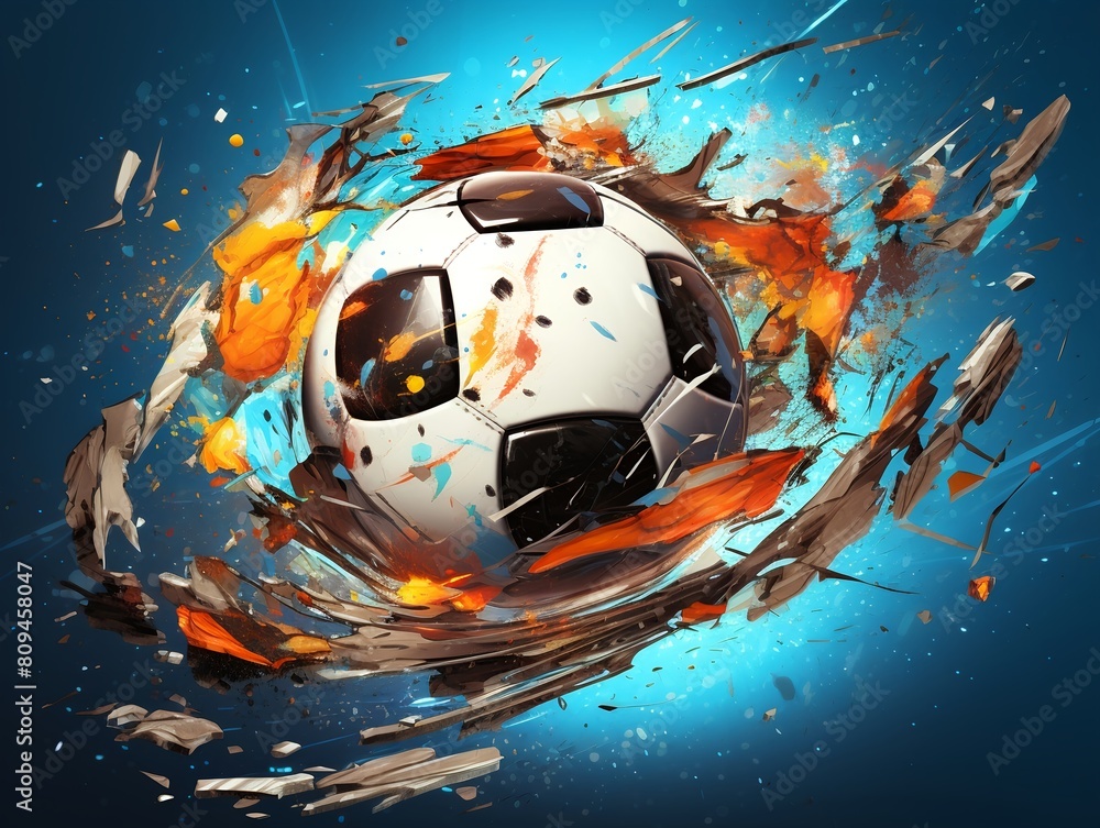 Abstract soccer ball background wallpaper for background, business ...