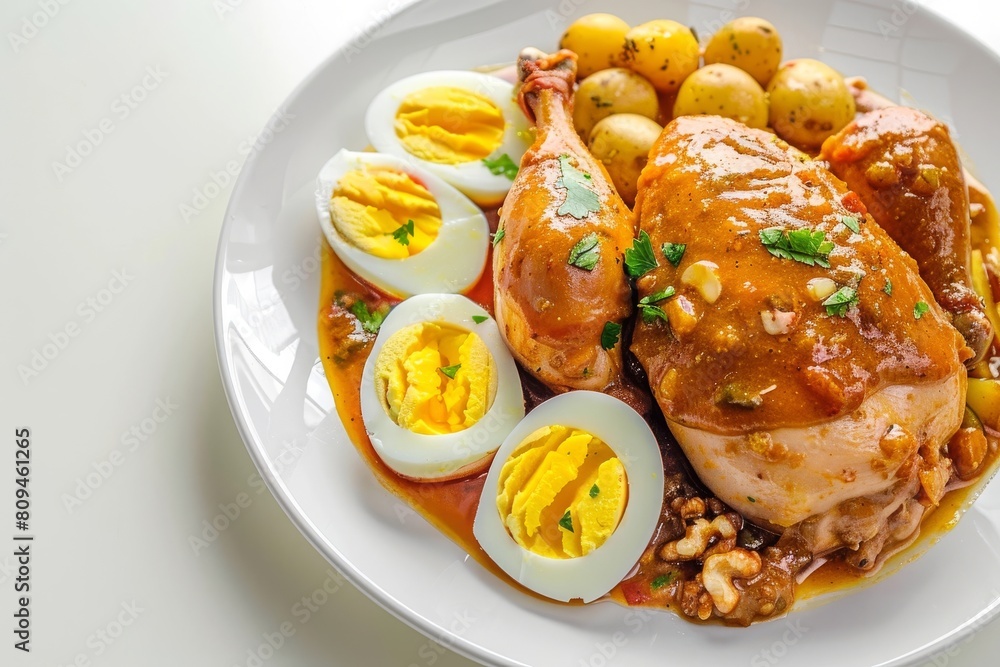 Aji de Gallina - Peruvian Chicken in Aji Amarillo Sauce with Spicy ...