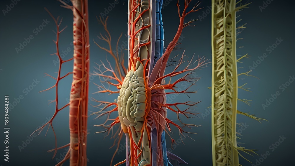 Journey of the Nerves: The Connections That Make Us Alive Stock Photo ...