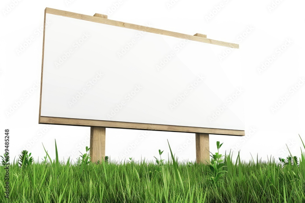 Blank Yard Sign Template for Real Estate Sale. Isolated White ...