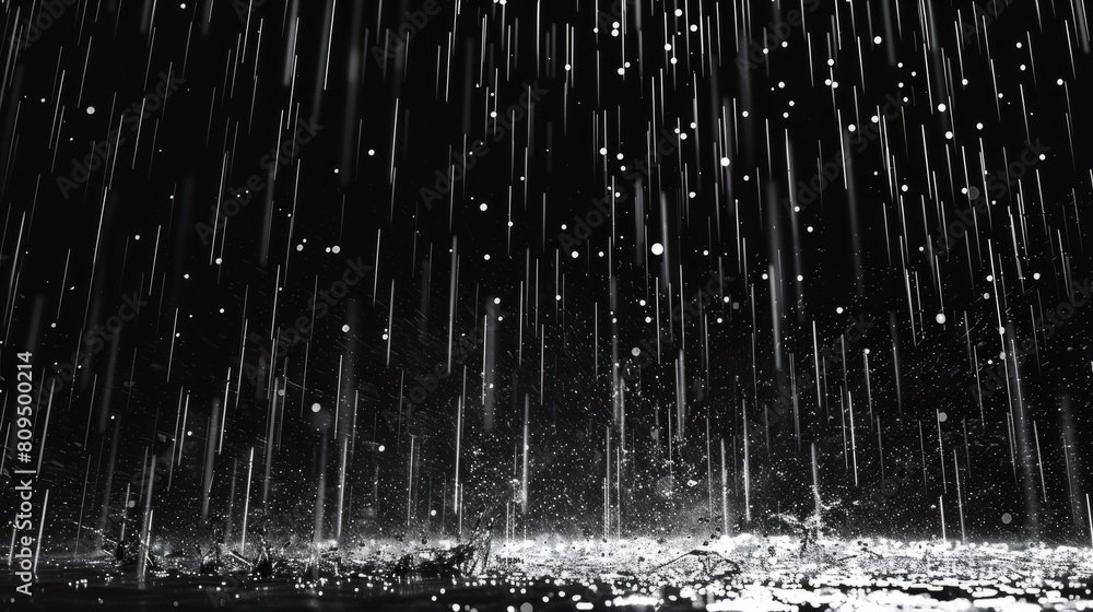 PNG rain effect overlay, transparent background. hyper realistic Stock ...