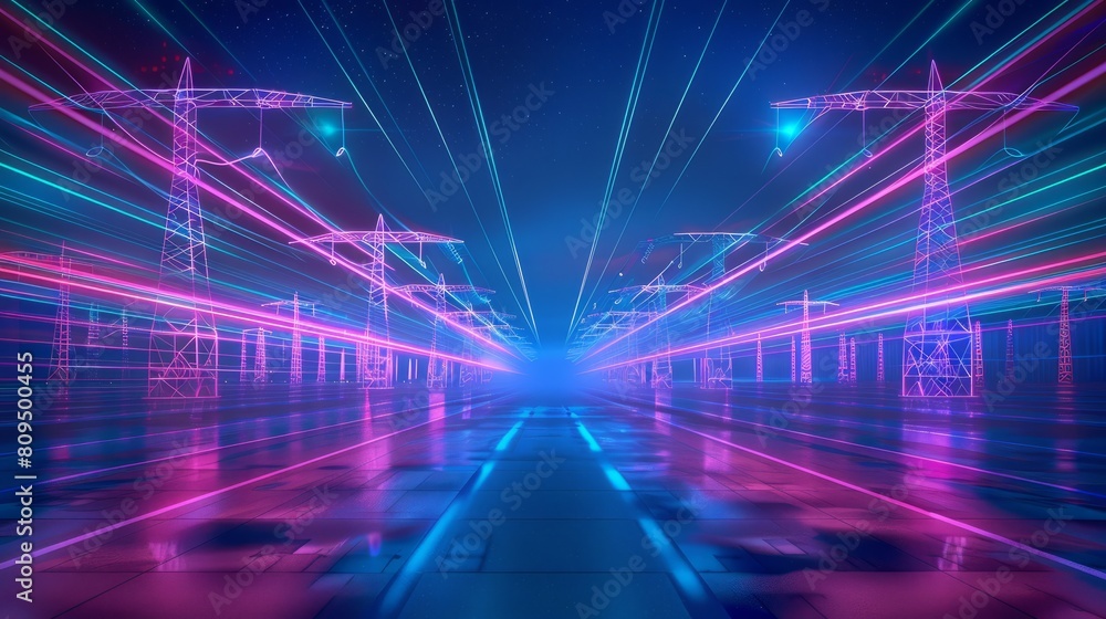 power electric energy background illustration voltage current ...