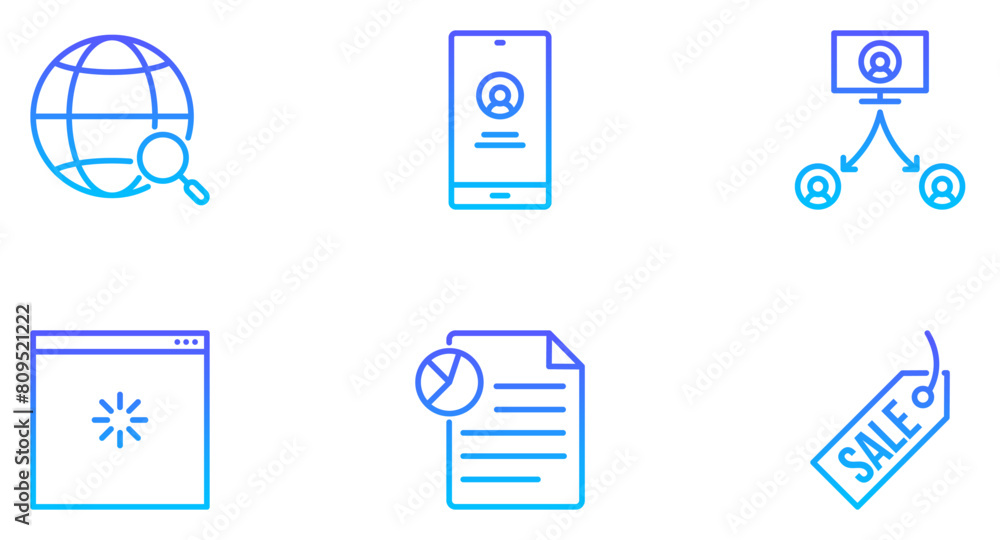 Admin Dashboard Line Gradient icon pictogram symbol visual illustration ...