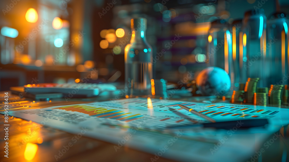 Photo realistic as Quantitative Analyst Modeling Financial Scenarios ...