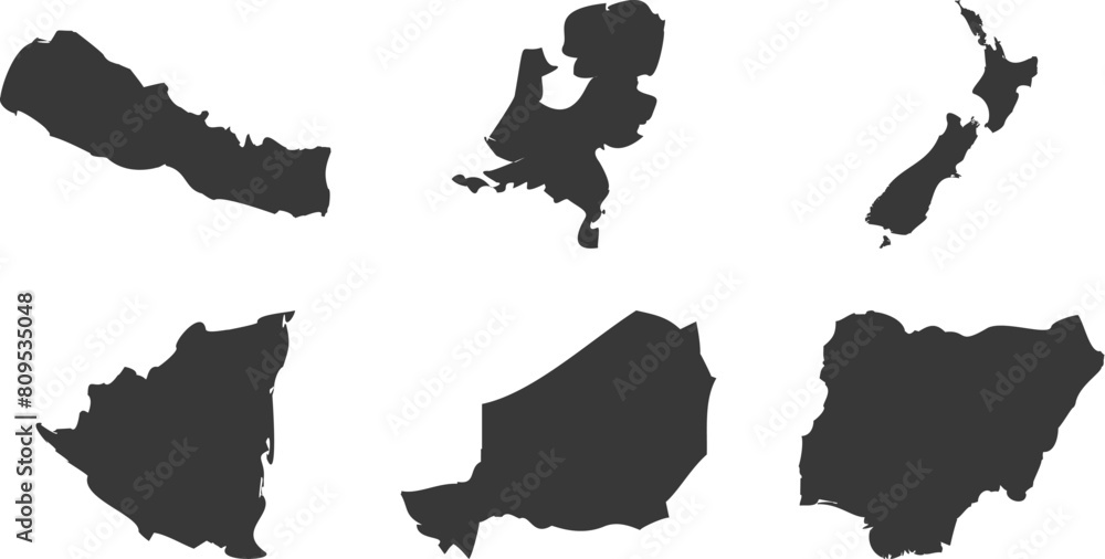 World Maps Icon pictogram symbol visual illustration Set Stock Vector ...