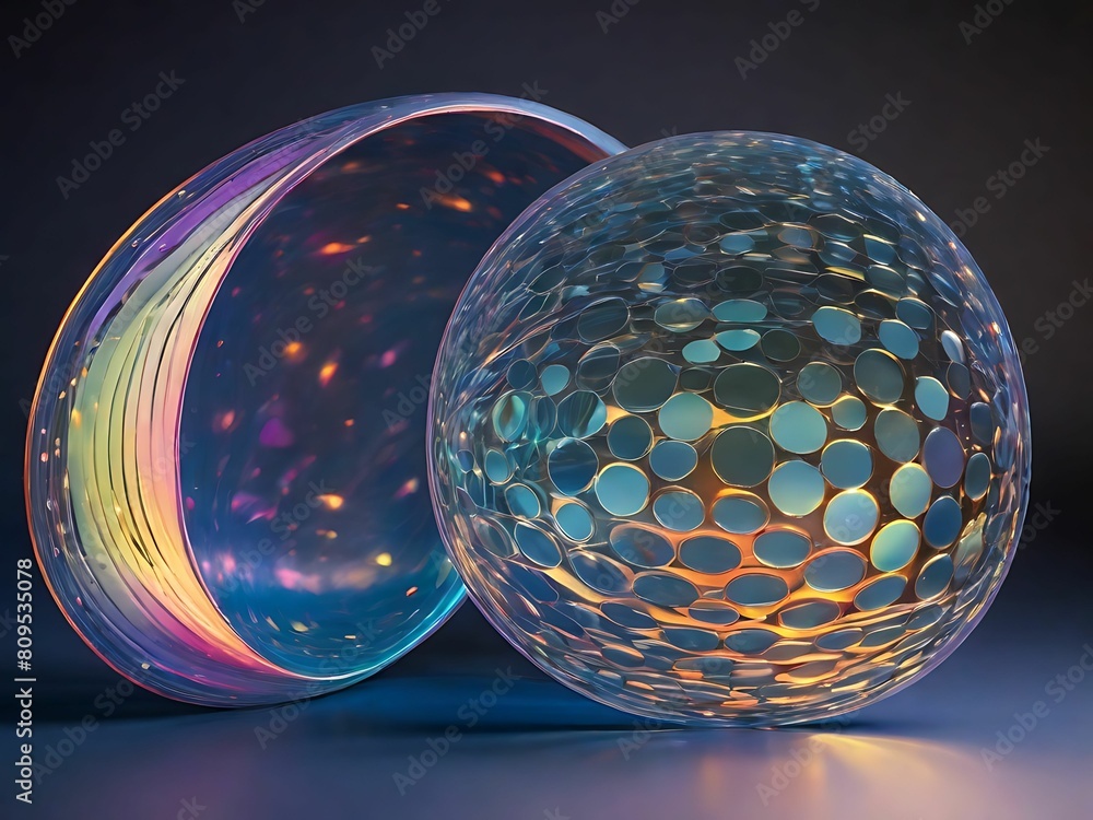 Create a holographic representation of Apollonian circles, where ...