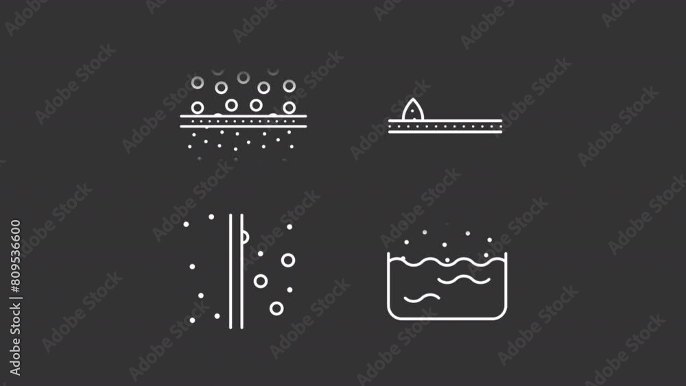 Filtration types animation library. Reverse osmosis membranes animated ...