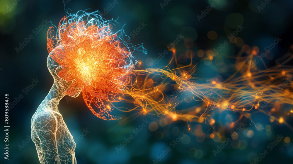 shape of a flower formed from a human body Stock Illustration | Adobe Stock