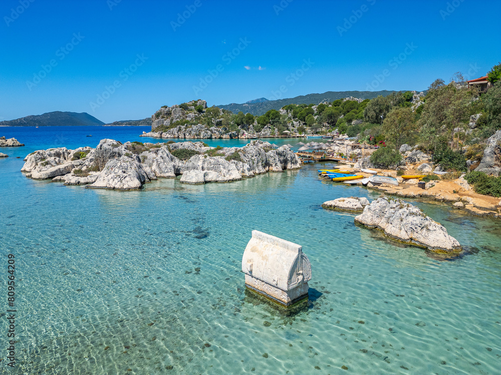 The ancient city of Simana, founded by the Lycian civilization, the ...