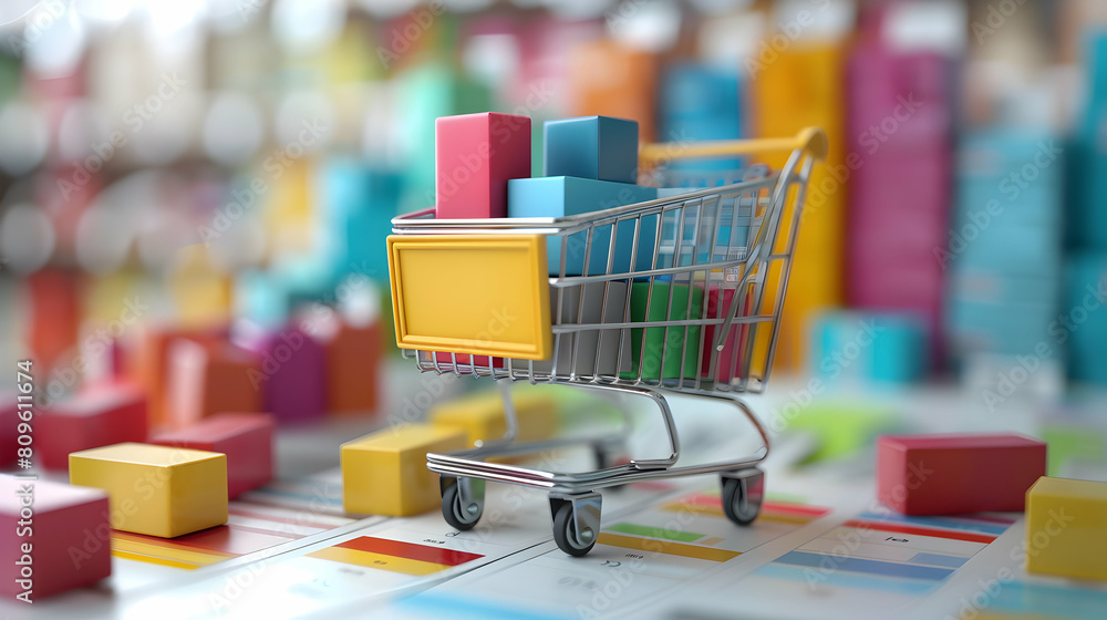 3D cute cartoon icon as Retail Planner Forecasting Consumer Demand ...