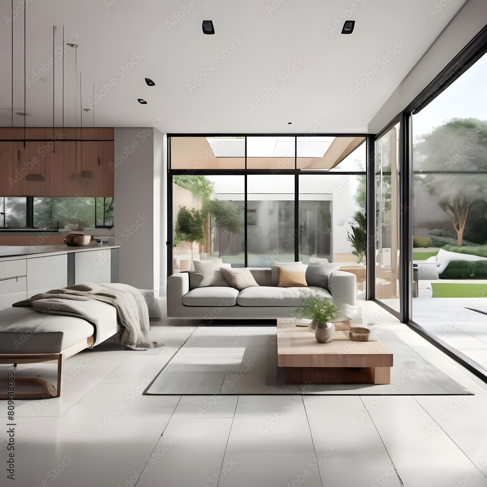 an open arrangement current home inside, brilliant and breezy in style ...